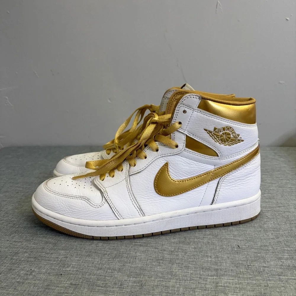 Jordan | Shoes | Jordan Retro High Og Women 15 Metallic Gold Fd2596107 ...